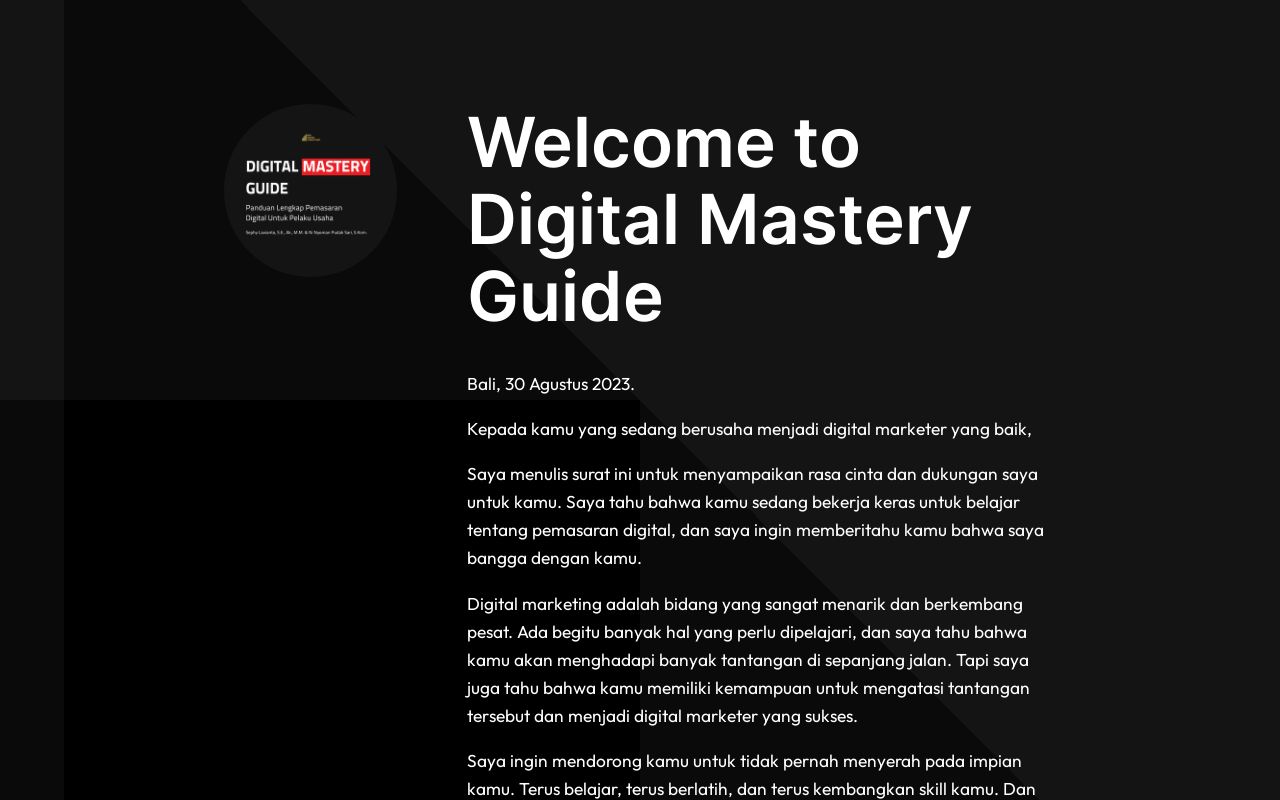 Welcome to the Digital Mastery Guide